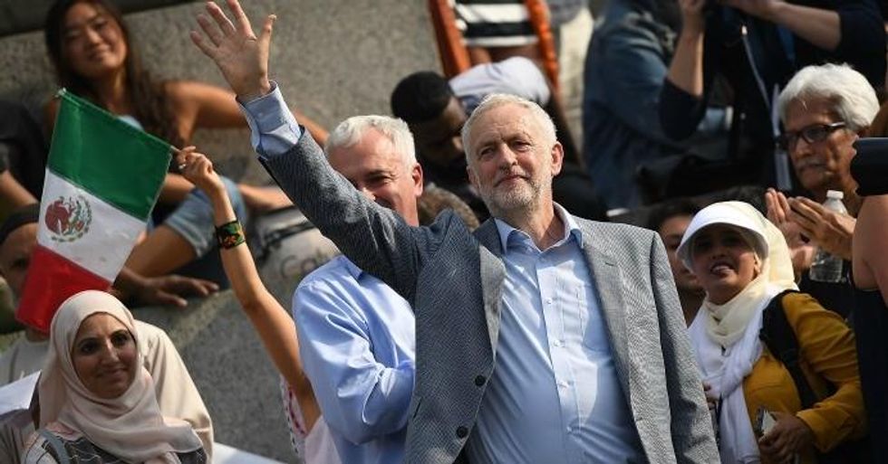 At Massive London Protest, Labour's Jeremy Corbyn Trashes Trump, Calls ...