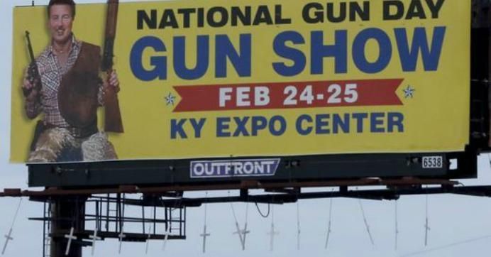 17 Crosses for 17 Victims of Florida Massacre Dangled From Gun Show ...