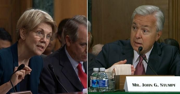 Wells Fargo CEO Steps Down, But for Warren It's "Not Real Accountability"